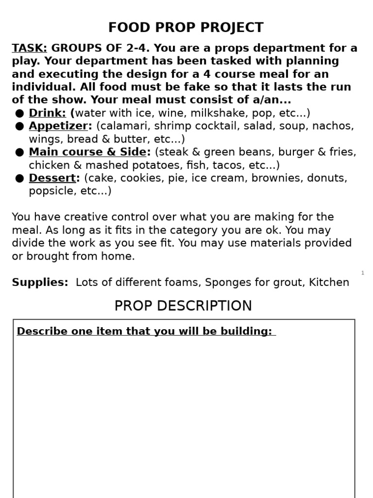 4.0 Prop Building Plan | PDF