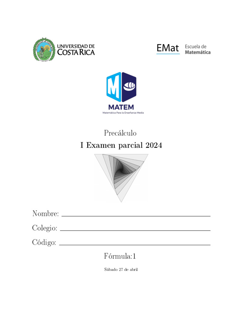 I P Precalculo MATEM 2024 Con Solucionario | PDF | Ecuaciones | Número ...