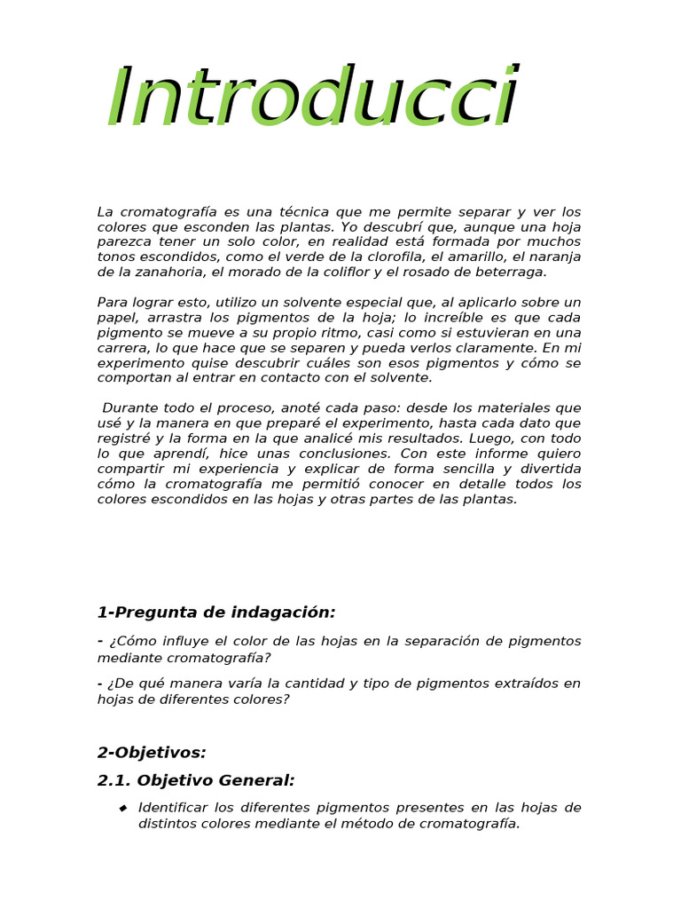 Imforme Actualizado | PDF | Color | Hoja