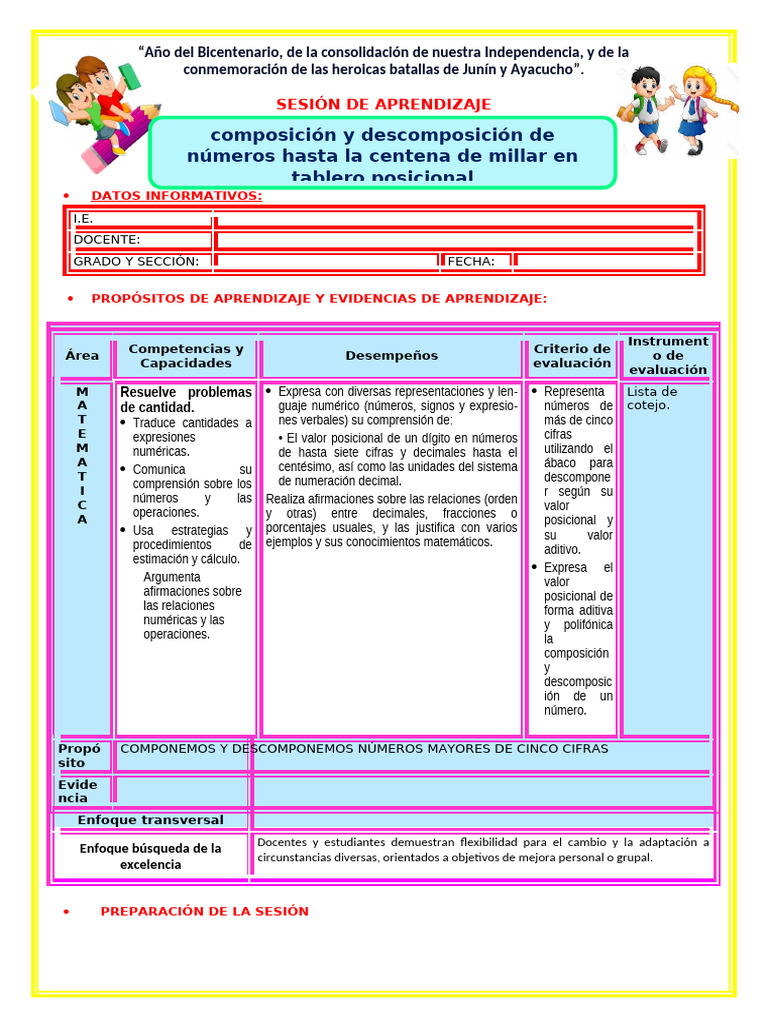 Composición y Descomposición Numérica | PDF | Decimal