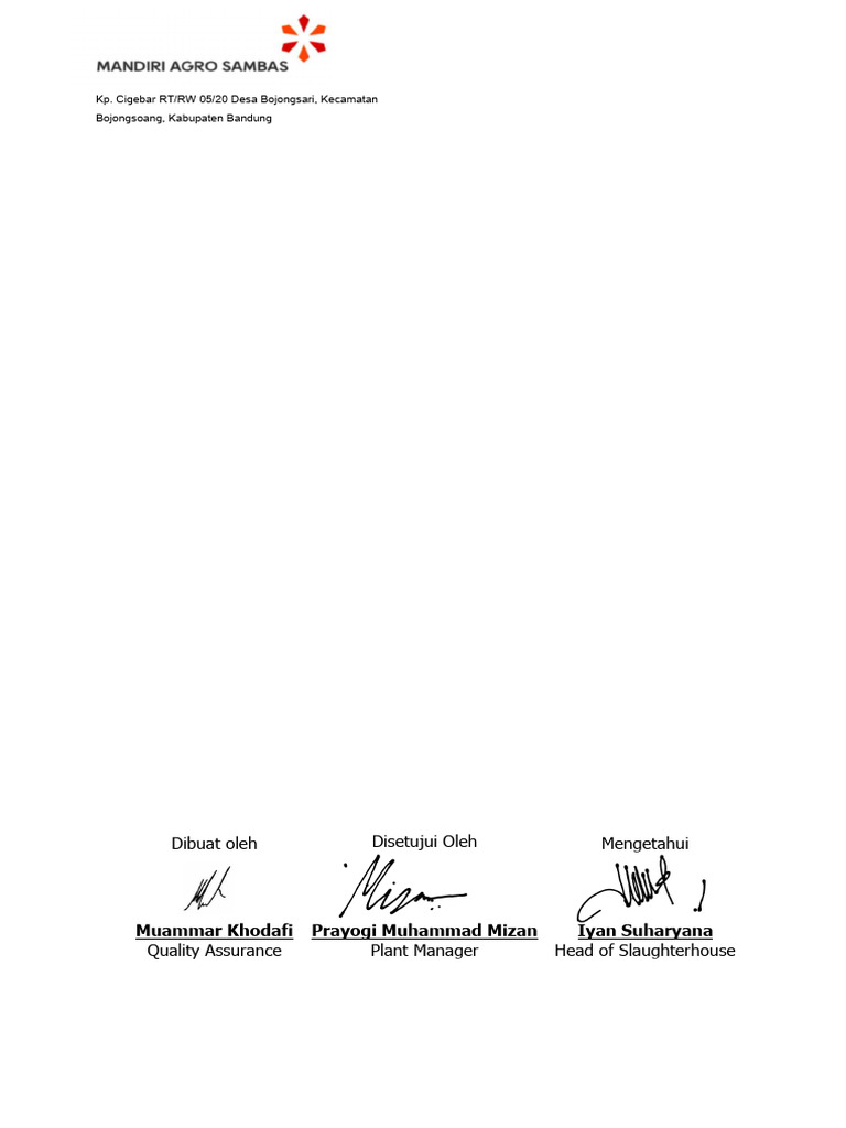 Permohonan Audit NKV PT Mandiri Agro | PDF