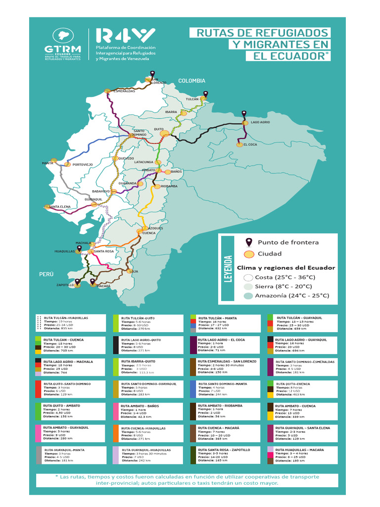 Mapa Rutas | PDF | Ecuador