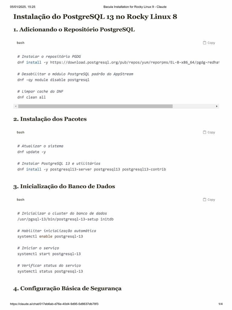 instalando postgresql 13 no rocky linux 8 | PDF