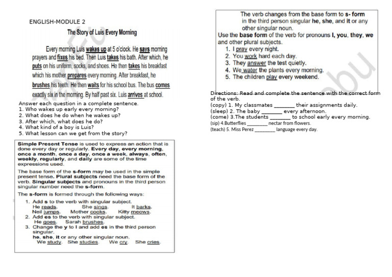 English-Module 1 | PDF