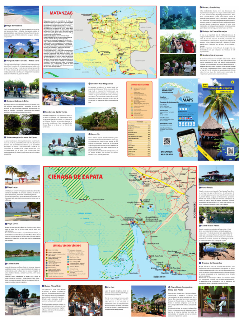MAPA GUÍA CIÉNAGA DE ZAPATA, MATANZAS 2020 | PDF
