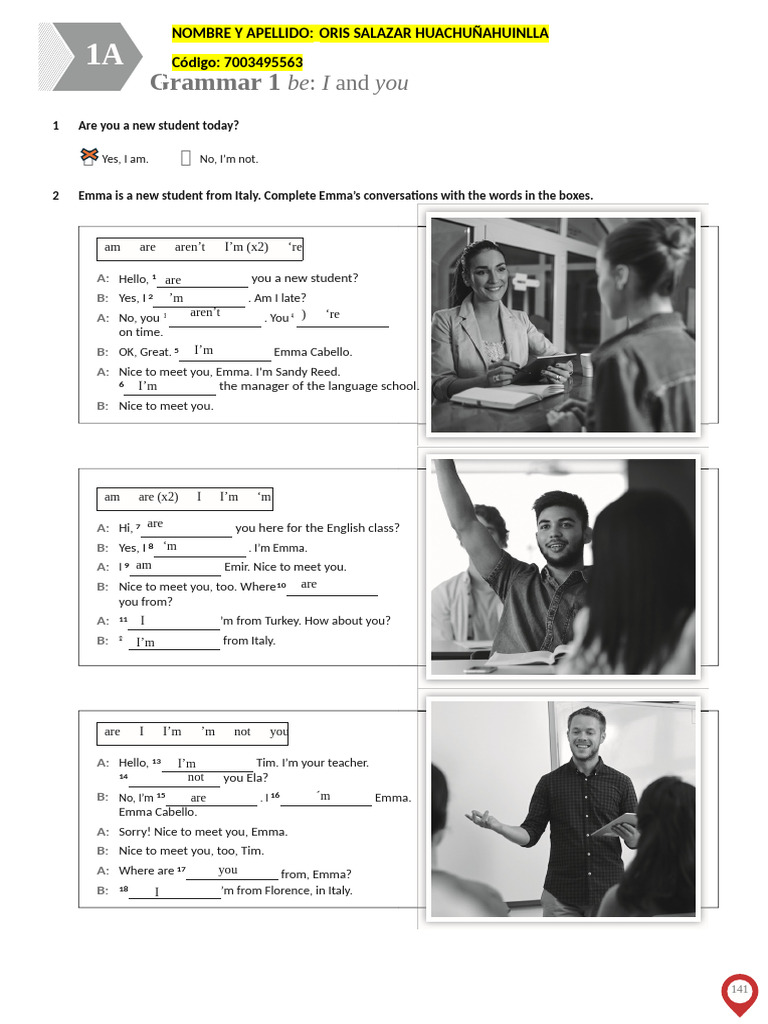 RM A1 PC 1a Grammar1 | PDF