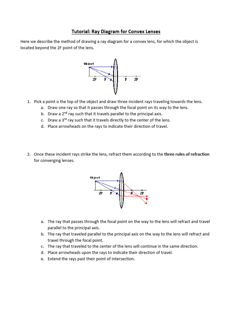 Ray Diagram for Convex Lens Beyond 2F | PDF | Electrodynamics | Imaging