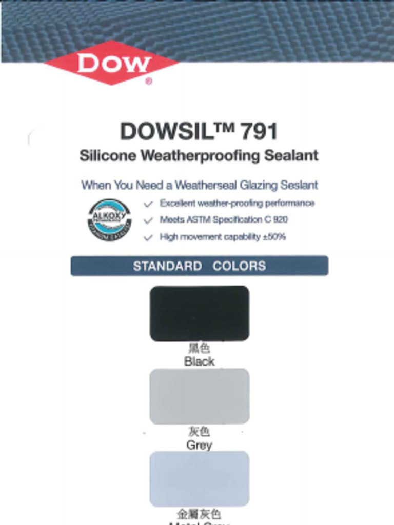DOW 791 Colour | PDF