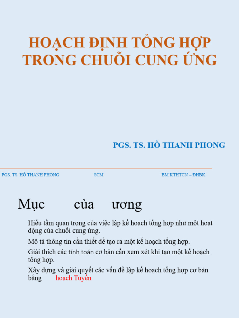 Chapter 5 - Hoach Đinh Tong Hop - 2 | PDF