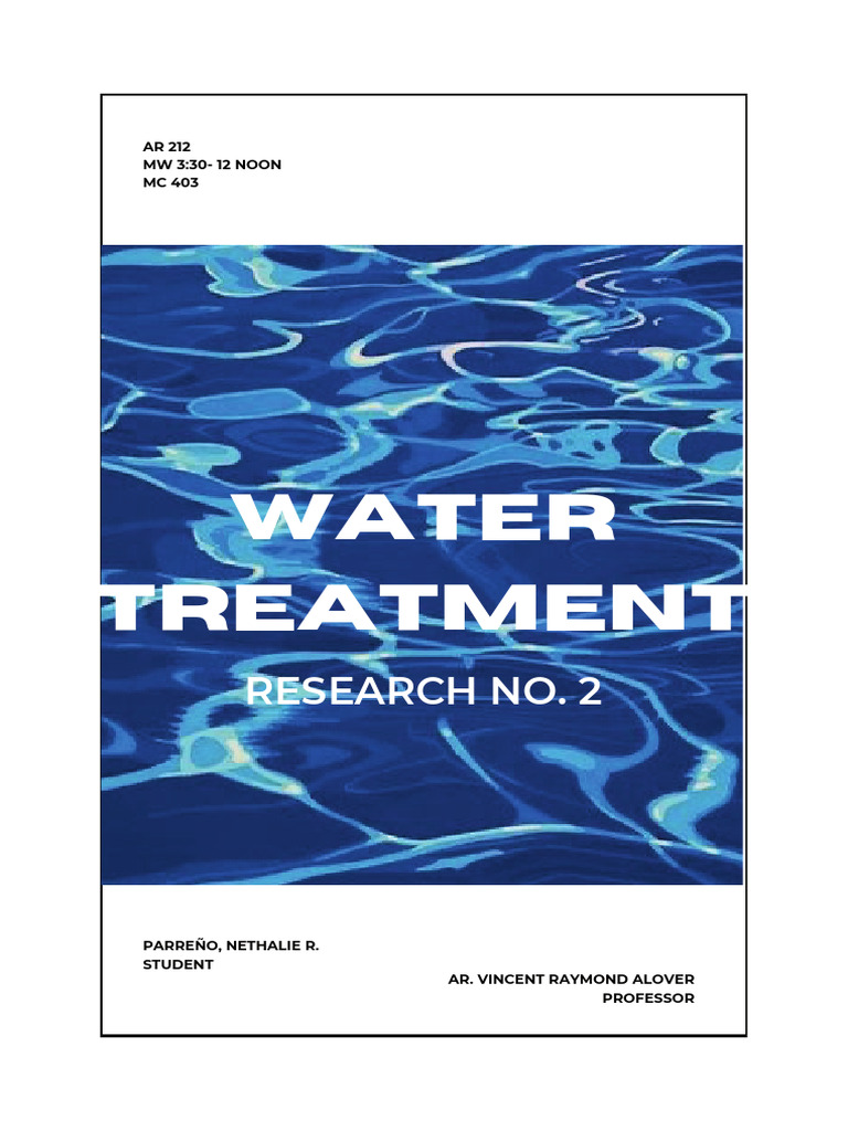Water Treatment PDF | PDF