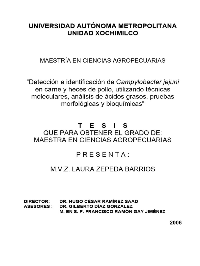 Campylobacter Jejuni y Agar | PDF | Diarrea | Infección