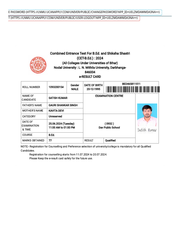 Lalit Narayan Mithila University | PDF