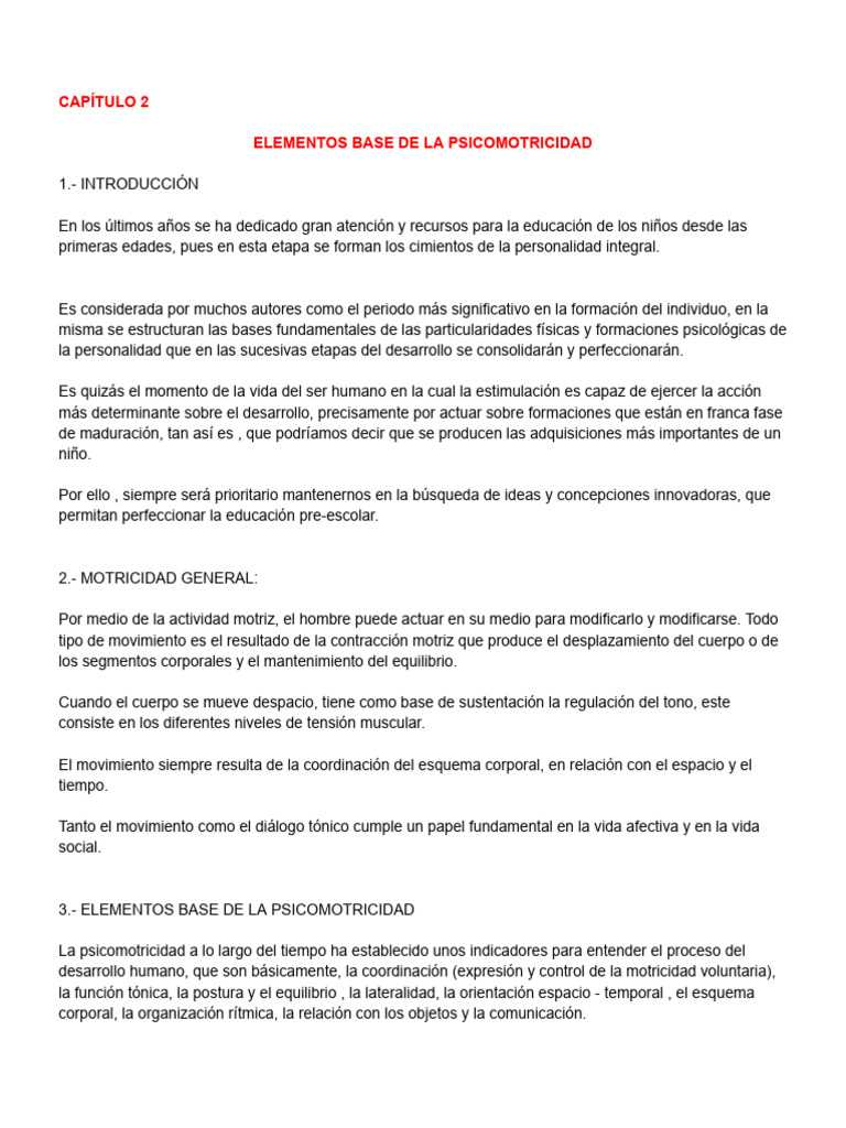 Psico, Temaria Cap 2 | PDF | Ritmo | Espacio