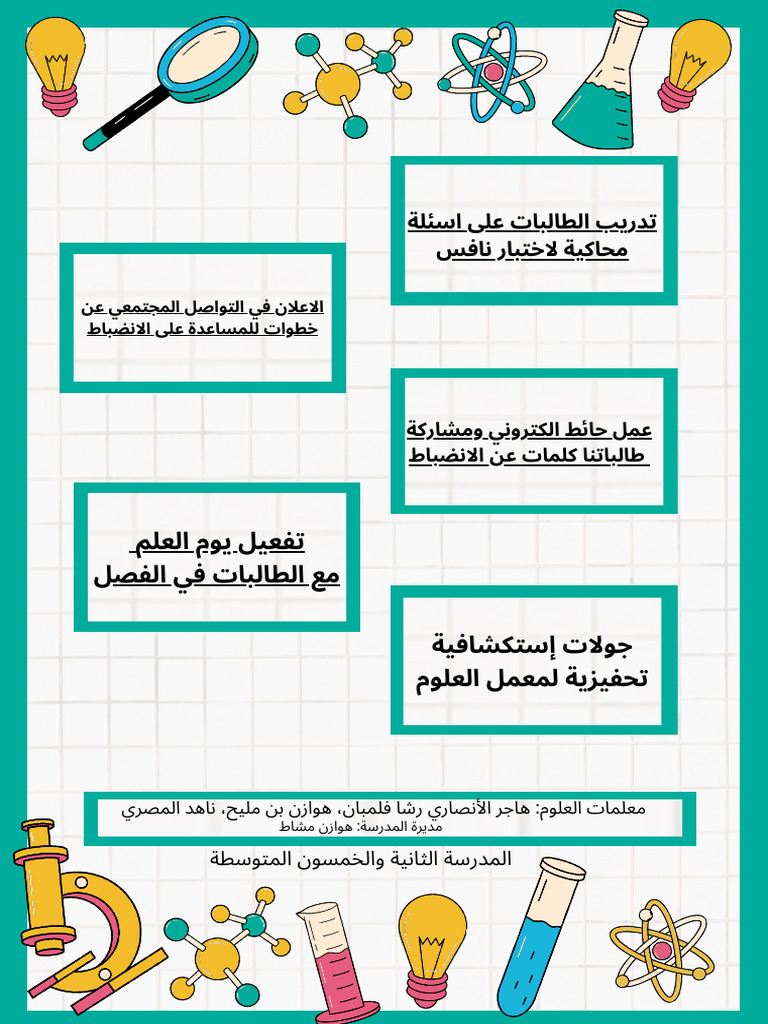 Green and Yellow Doodle Science Project Cover A4 Document - PDF 2 | PDF
