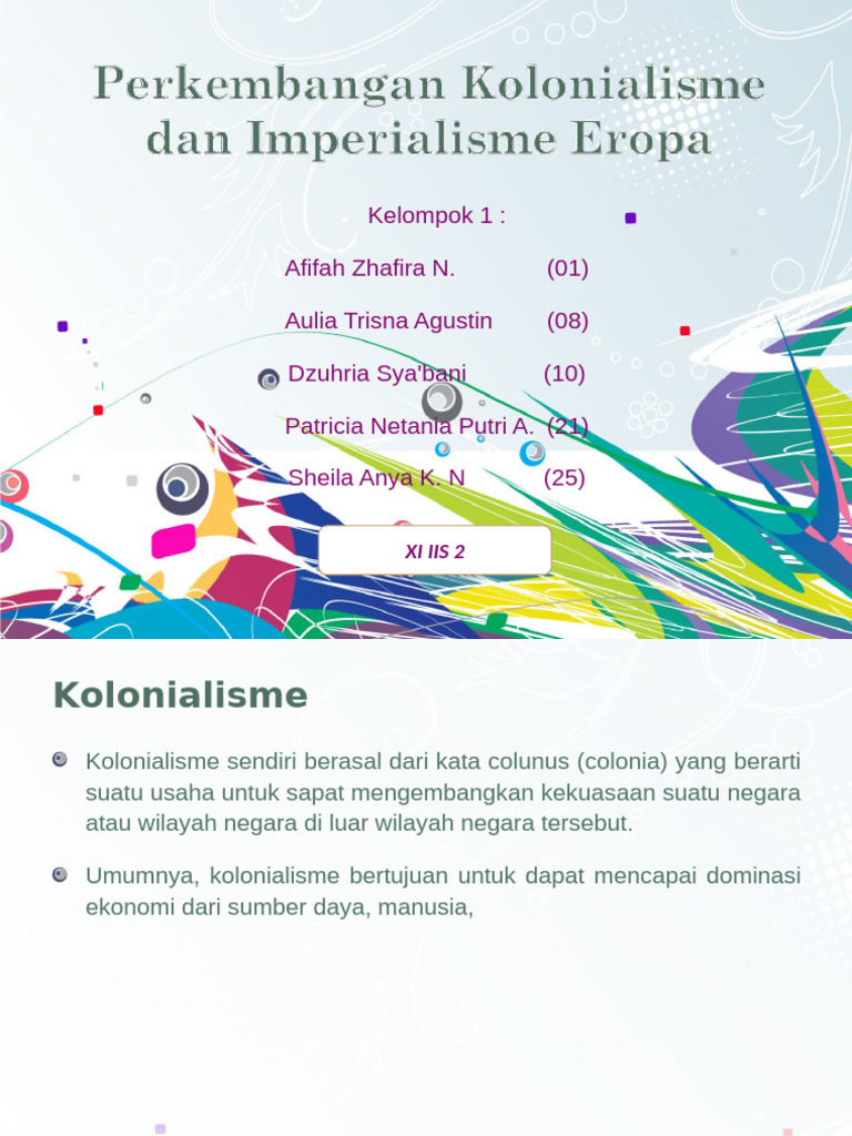 Perkembangan Kolonialisme Dan Imperialisme Eropa | PDF