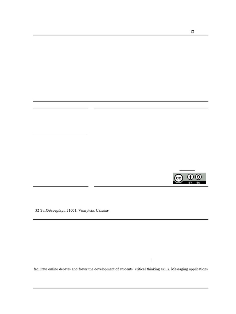 Messengers in Providing Debates Within A Remote Online Learning of ...