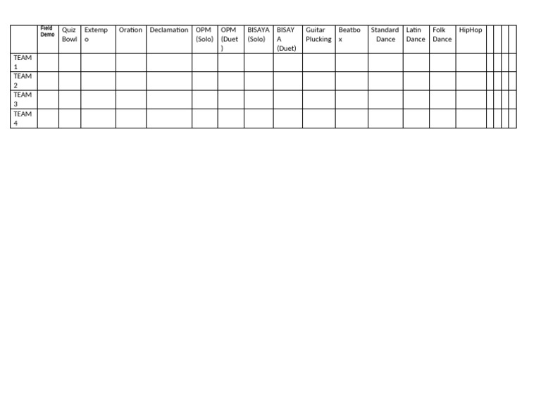 Intrams Tarp Layout | PDF