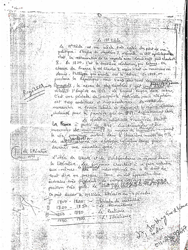French Literature History | PDF