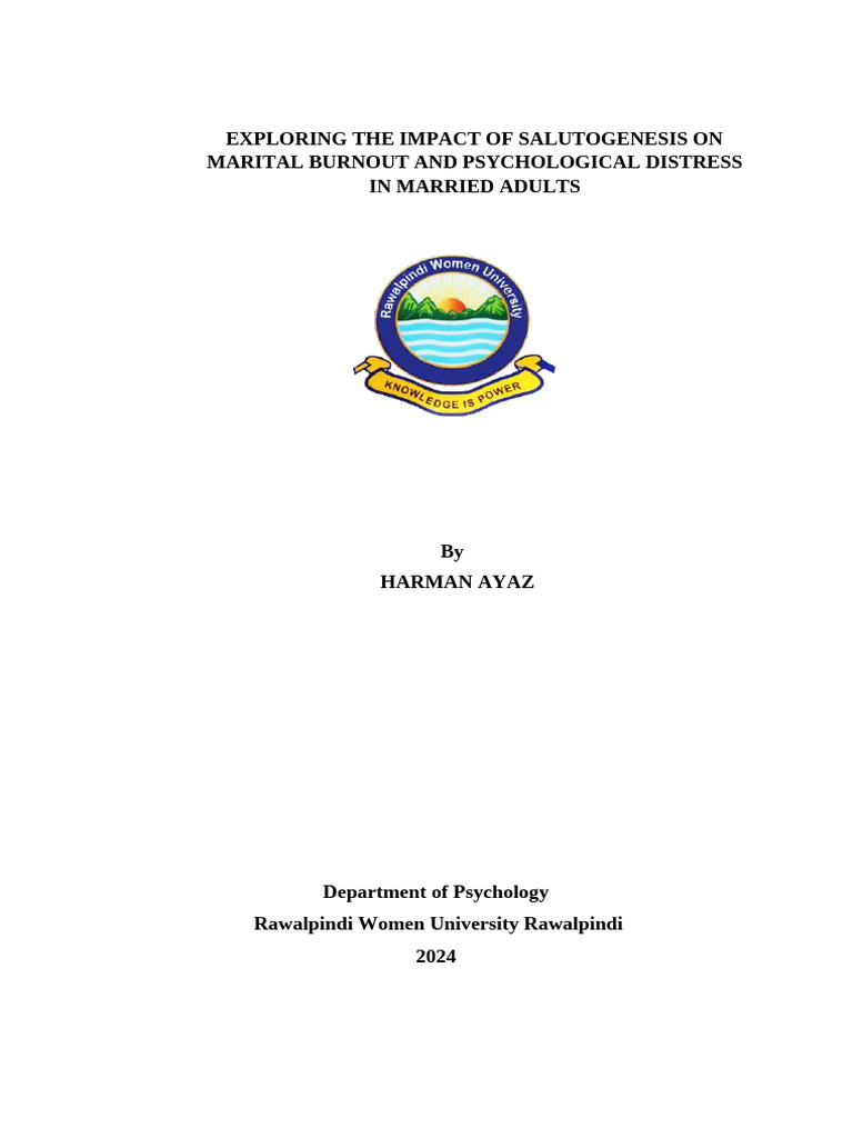 thesis doc 5 (1) | PDF | Occupational Burnout | Mental Health