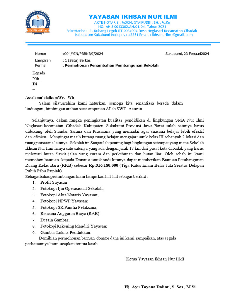 Proposal Nur Ilmi Word New | PDF