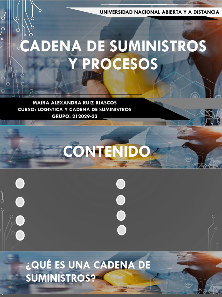 Cadena de Suministros y Procesos | PDF | Cadena de suministro ...