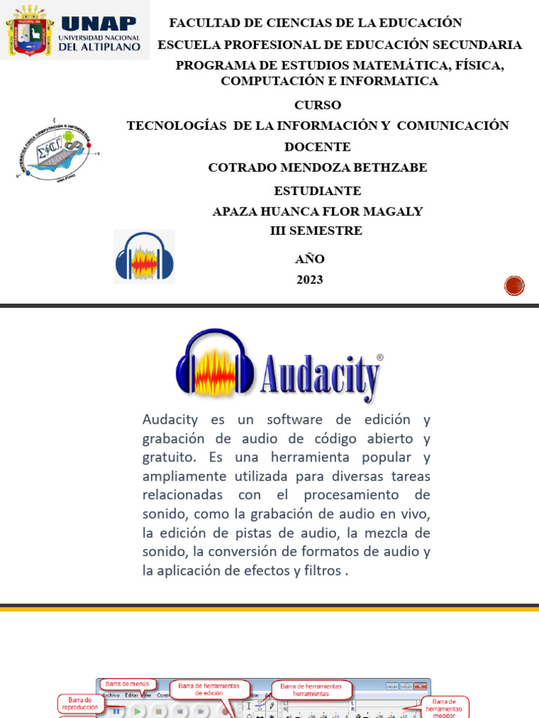 Ventajas y desventajas de Audacity | PDF | Informática