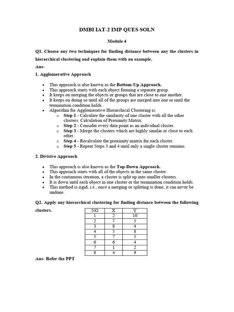 Hierarchical Clustering Techniques Explained | PDF | Business ...