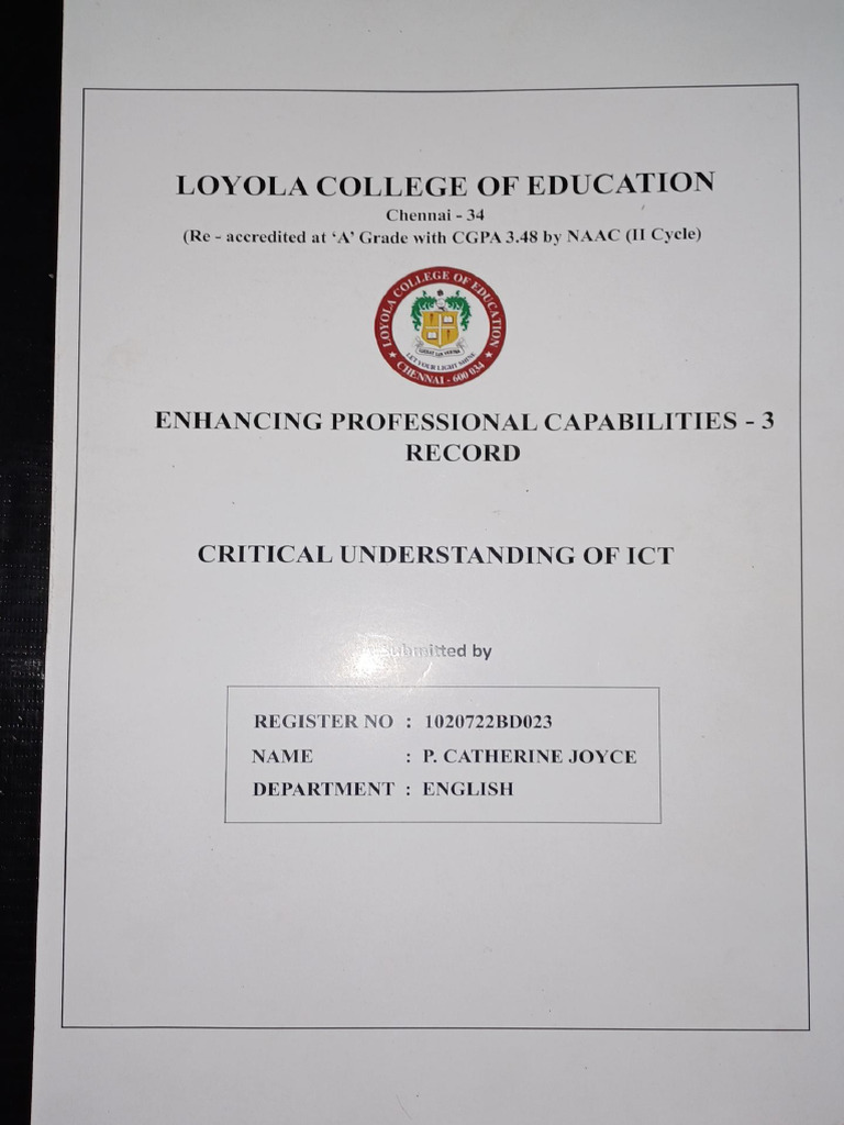 EPC 3 Sample Record | PDF