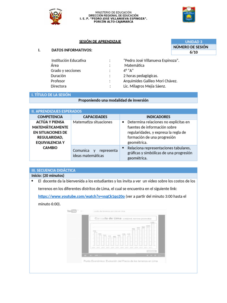 MAT4-U3-SESION 06 | PDF | Interés | Bancos