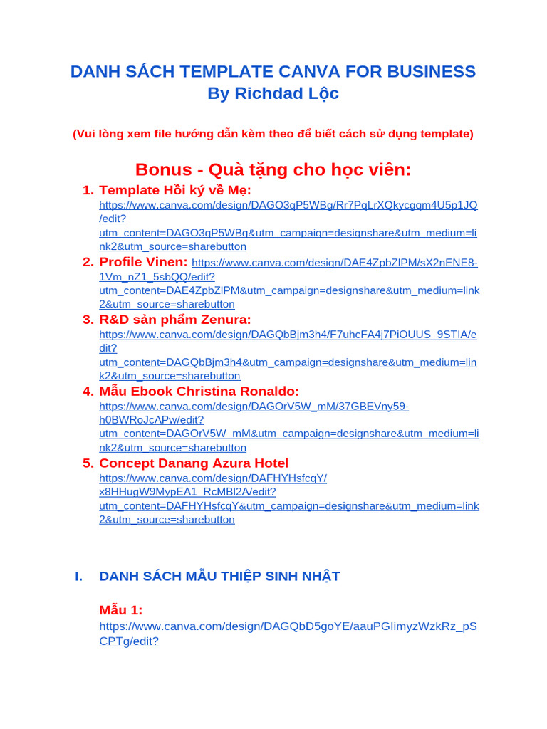 Canva Templates for Business Use | PDF