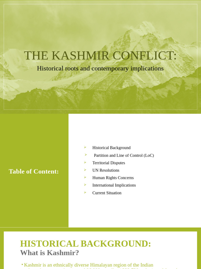 The Kashmir Conflict | PDF | International Relations