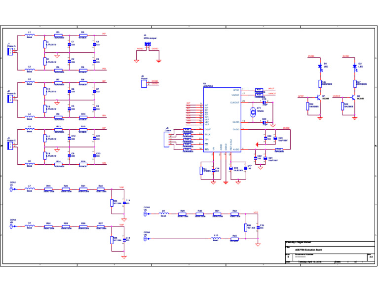 ADE7758 Evaluation Board | PDF