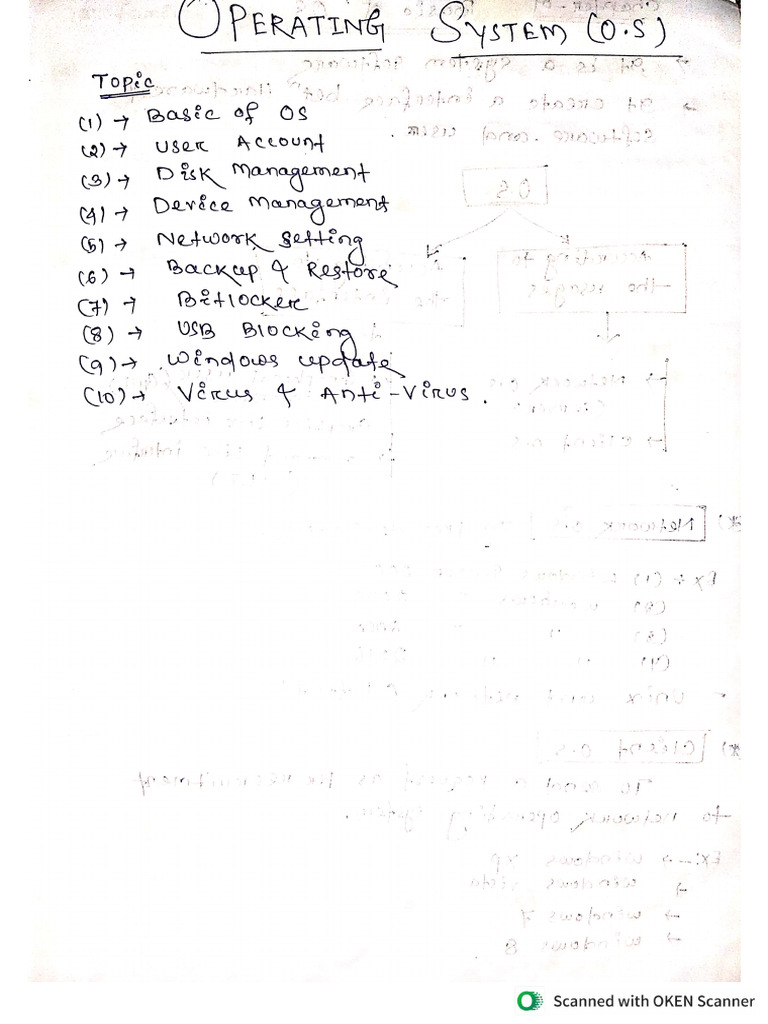 Operating System Note | PDF