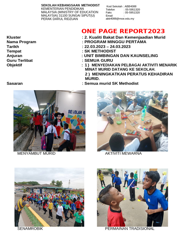 Oppr Program Minggu Pertama 2023 | PDF