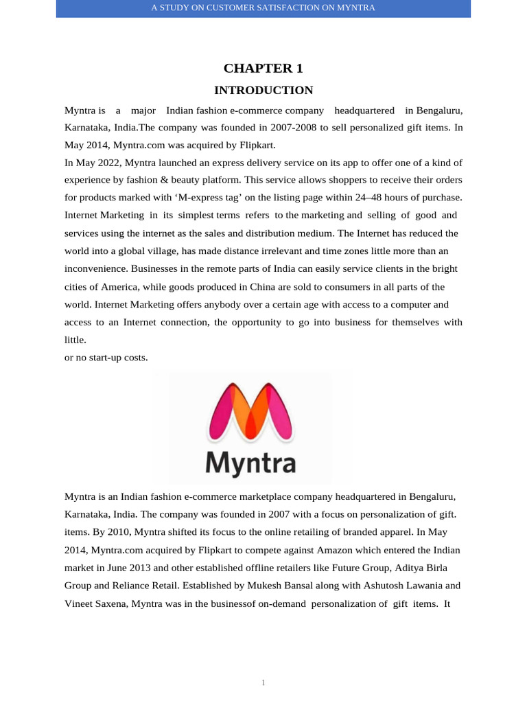 Myntra Data Analysis and Interpretation | PDF | Business | Marketing