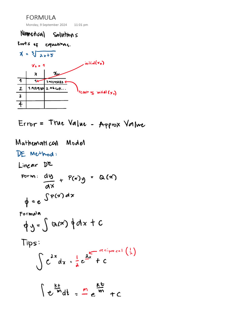 Formula Review Numsol | PDF