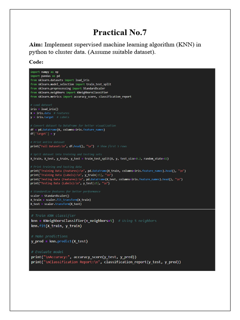 KNN Clustering in Python Tutorial | PDF
