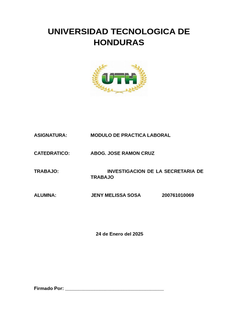 Informe Modulo Practica Laboral | PDF | Derecho laboral | Educación de la primera infancia