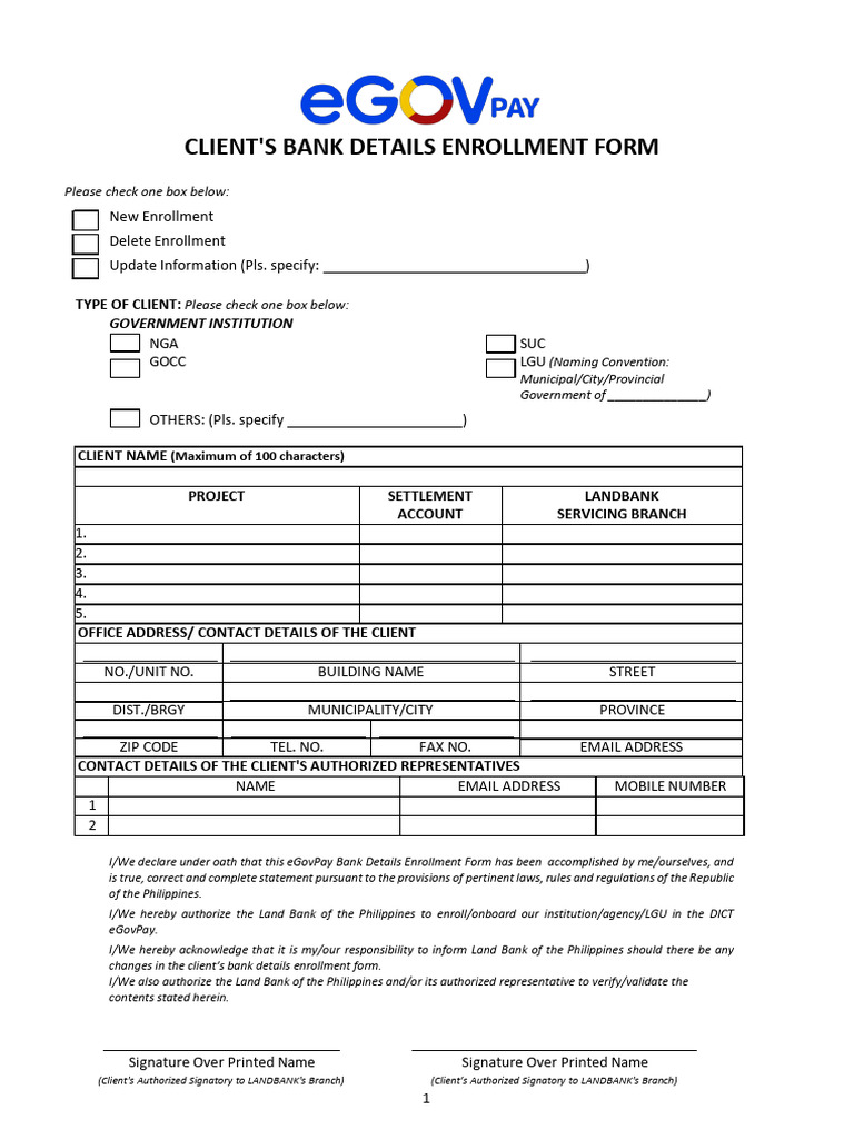 Egovpay Cbd Form v3 11082024 (1) | PDF | Signature
