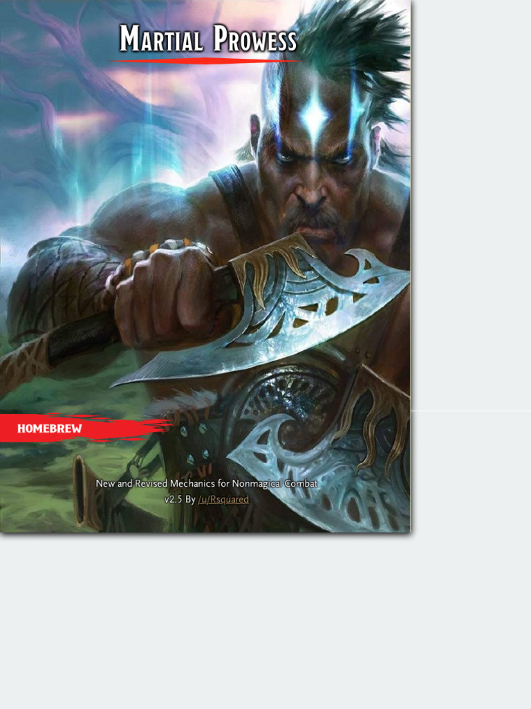 Martial Prowess - A 5E Tome of Battle - GM Binder | PDF | Melee Weapons