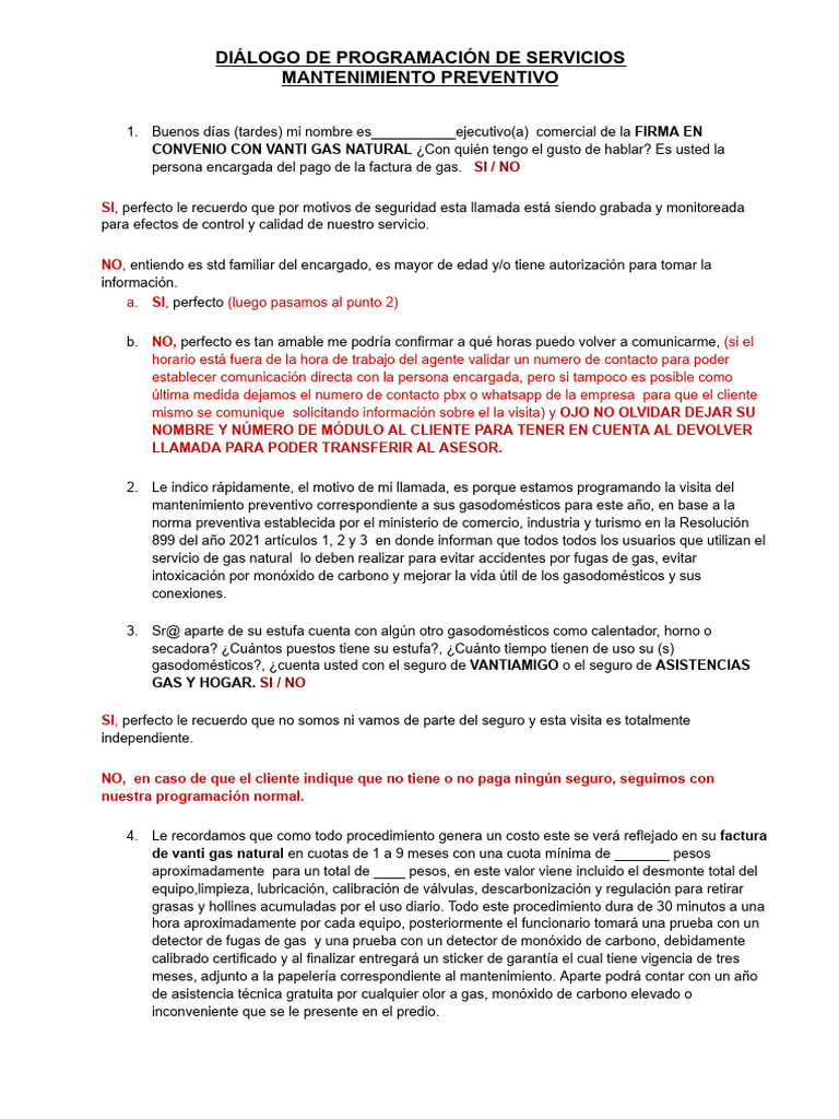 2025 Dialogo de Programacion Agente Call Center | PDF