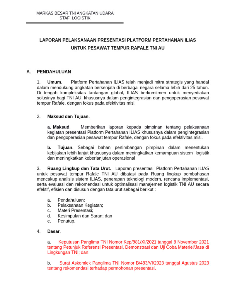 Laporan Presentasi PLATFORM ILIAS | PDF