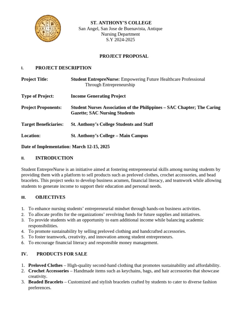 Project Proposal of TCG AND SNAP For College Week | PDF ...