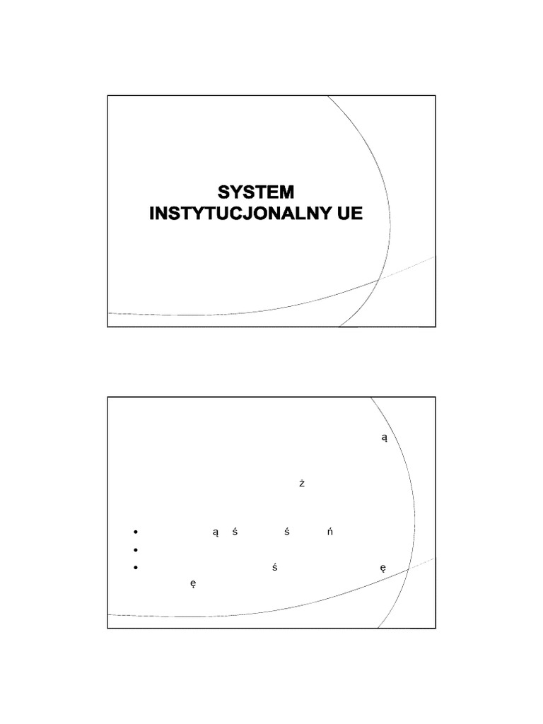 Instytucje UE Podstawy | PDF