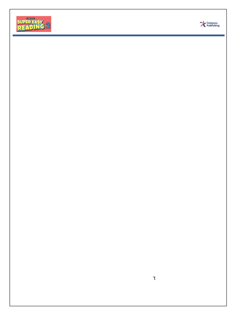 Super Easy Reaidng - 3e - Book 2 - Dictation Sheet - Answer Key | PDF