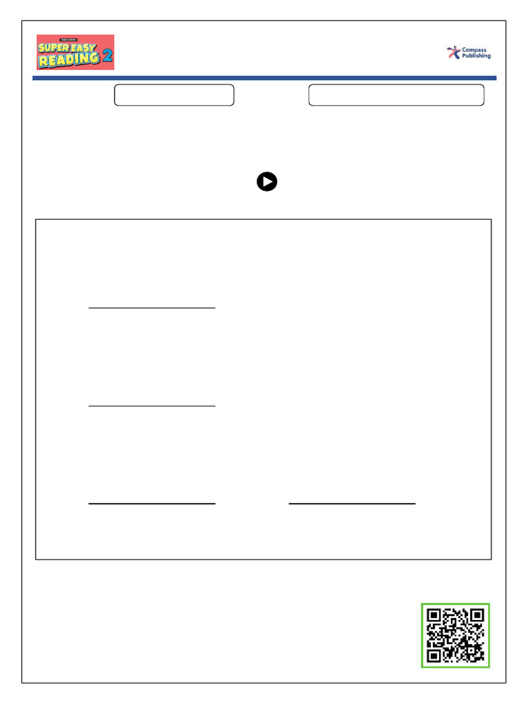 Super Easy Reading - 3e - Book 2 - Dictation Sheet | PDF