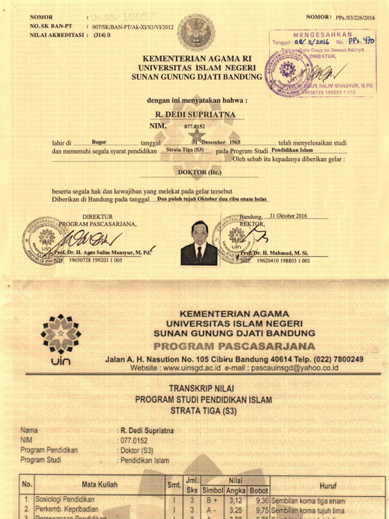 R Dedi Supriatna - Berkas PDPK | PDF