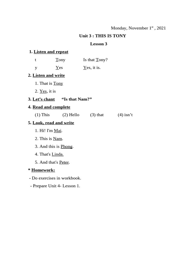 E3 Writing Unit 3 Lesson 3 Pdf