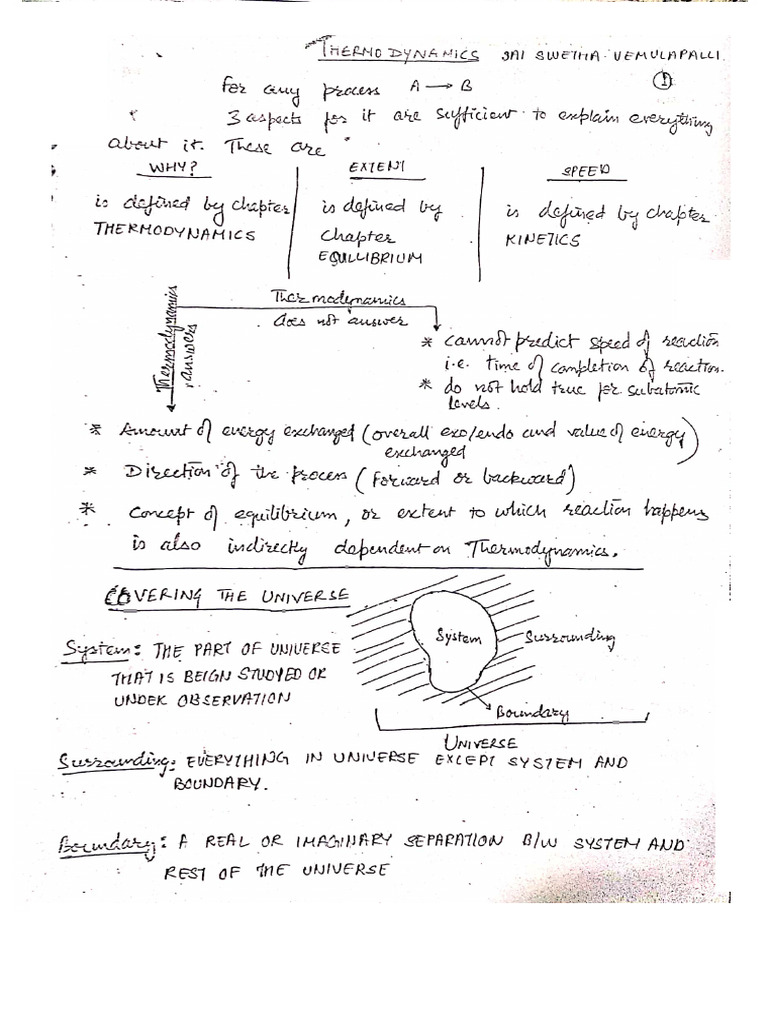 Thermodynamics and Thermochemistry Notes | PDF