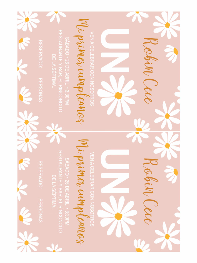 Daisy-First-Birthday-Invitation-D003 2 | PDF